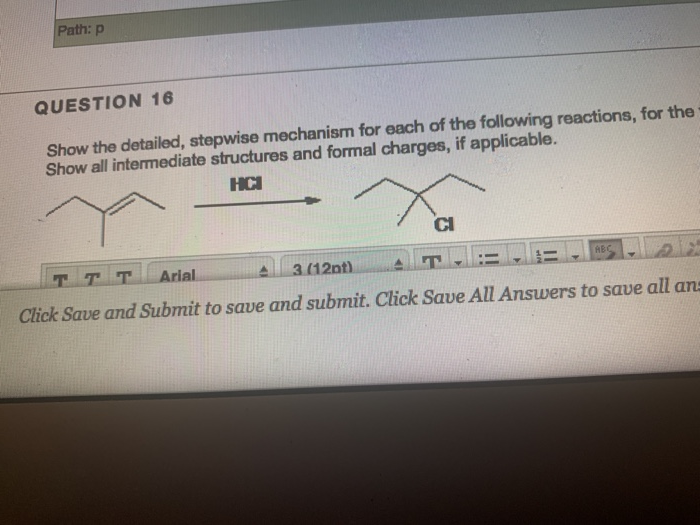 Solved Path: P QUESTION 16 Show the detailed, stepwise | Chegg.com