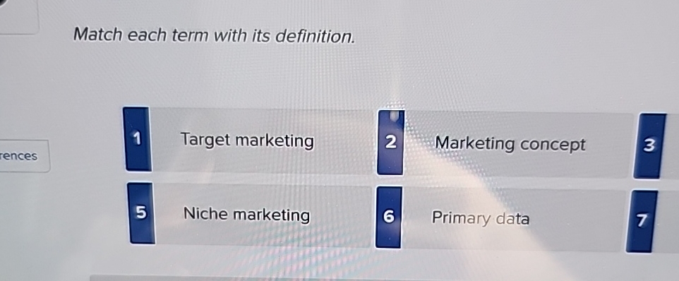 Solved Match each term with its definition.1Target | Chegg.com