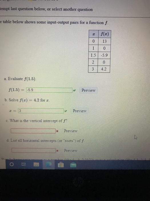 Solved 2 4 b 2 a Evaluate f(1) f(1) = -15 Preview b. Solve | Chegg.com ...
