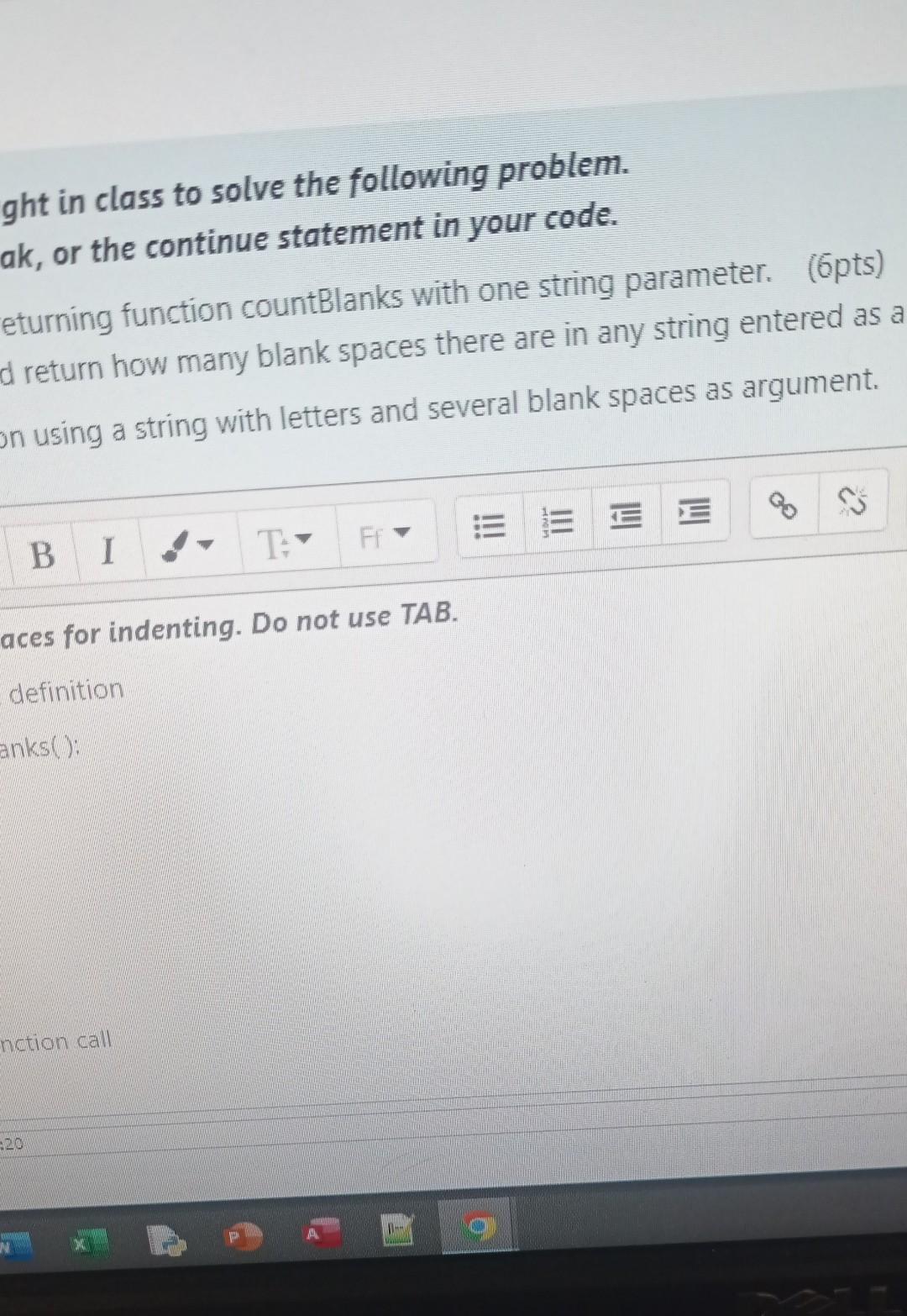 Solved ght in class to solve the following problem. ak, or | Chegg.com