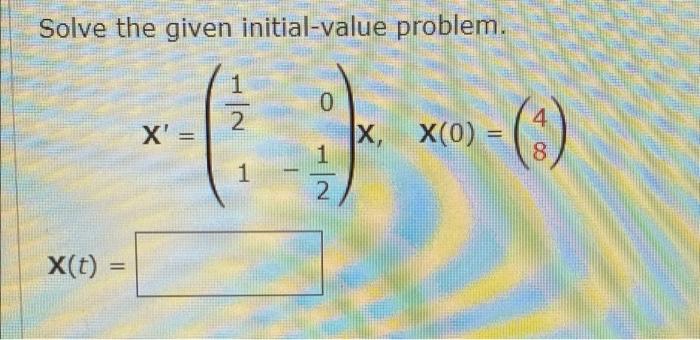 Solved Solve the given initial-value problem and draw a | Chegg.com