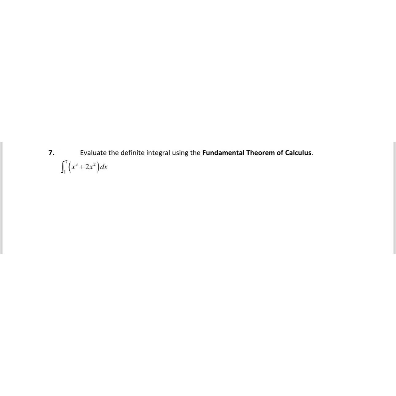 Solved Evaluate the definite integral using the Fundamental | Chegg.com