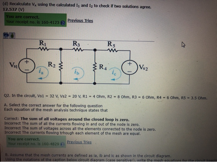 Solved Q2. In the circuit, Vs1 = 32 V, Vs2 = 20 V, R1 = 4 | Chegg.com