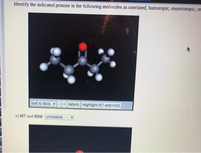 Solved Identify the indicated protons in the following | Chegg.com