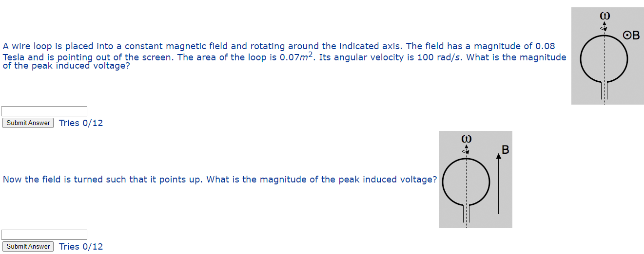 Solved A wire loop is placed into a constant magnetic field | Chegg.com