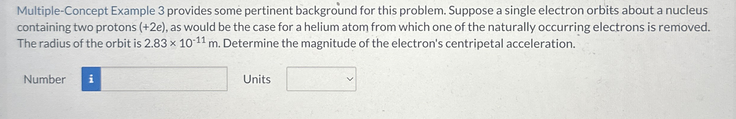 Solved Multiple-Concept Example 3 ﻿provides some pertinent | Chegg.com