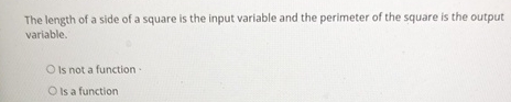 Solved The length of a side of a square is the input | Chegg.com