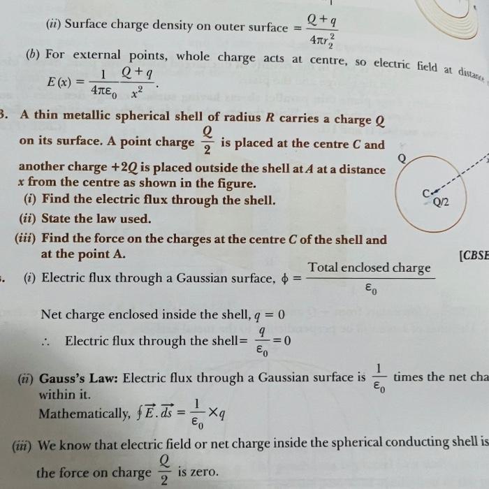 Solved (ii) Surface charge density on outer surface | Chegg.com