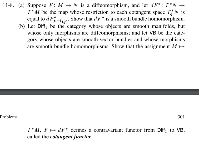 Solved 11-8. (a) ﻿Suppose F:M→N ﻿is a diffeomorphism, and | Chegg.com