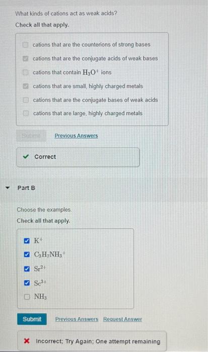 Solved Which one of the following salts, when dissolved in | Chegg.com