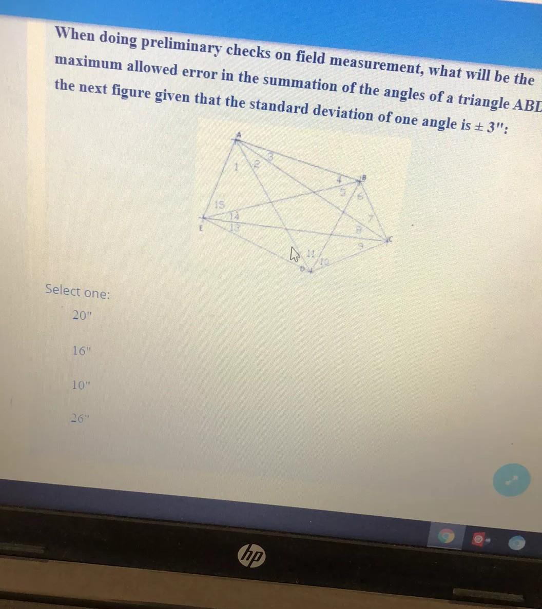 Solved When doing preliminary checks on field measurement, | Chegg.com