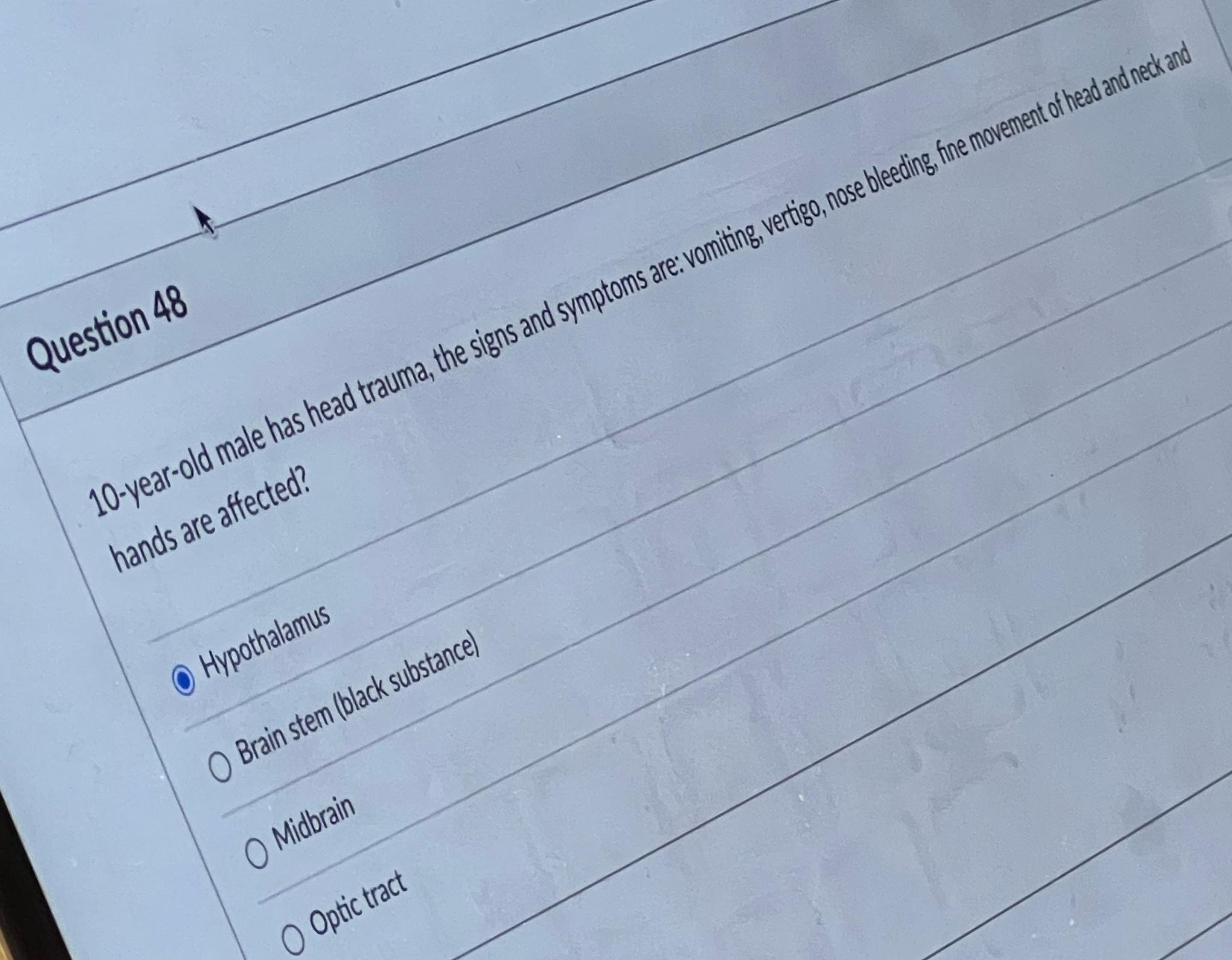 Solved Question 48 ﻿hands are | Chegg.com