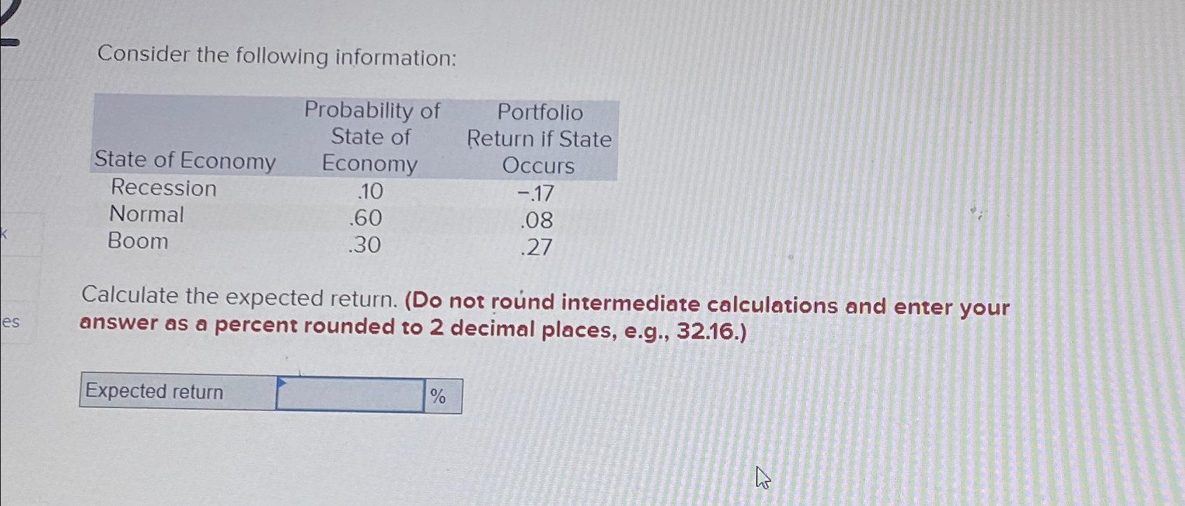 Consider the following | Chegg.com