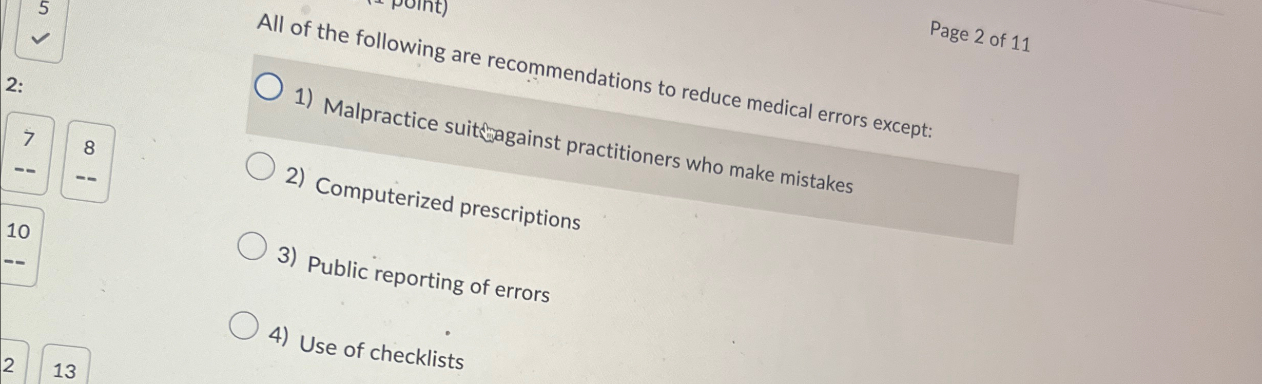 Solved All of the following are recommendations to reduce | Chegg.com