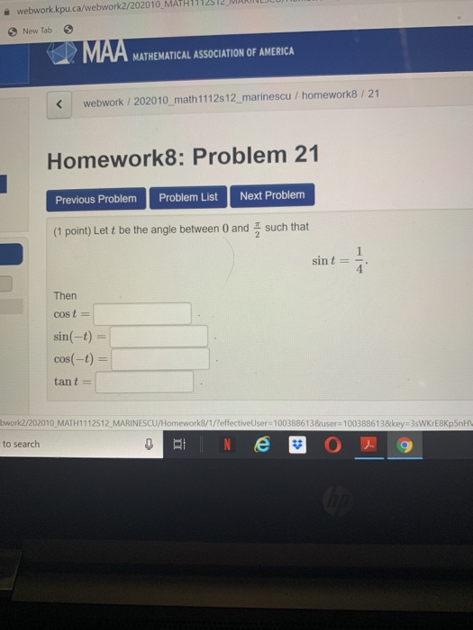 Solved webwork.kpu.ca/webwork2/202010_MATH1112512_UALCU) New | Chegg.com