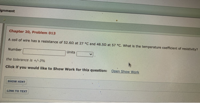 Solved Ignment Chapter 20, Problem 013 A coil of wire has a | Chegg.com
