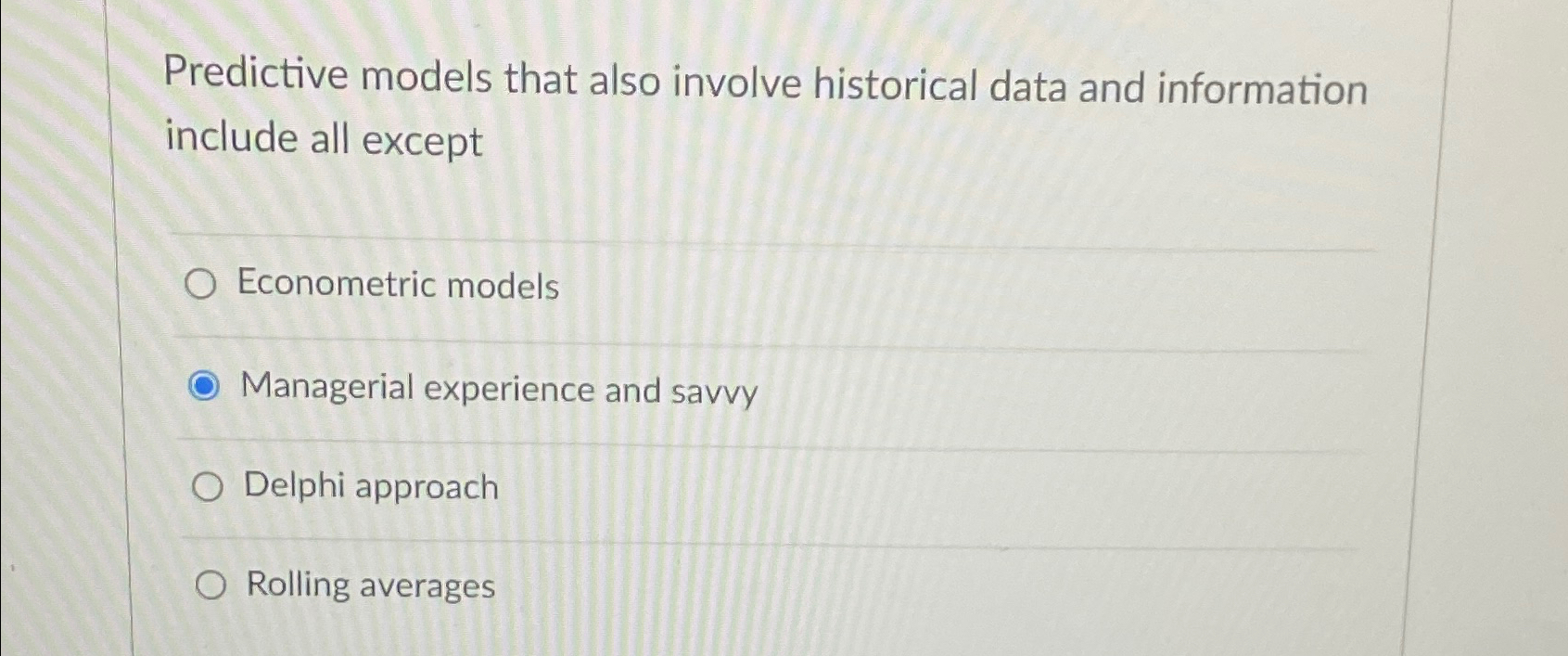 Solved Predictive models that also involve historical data | Chegg.com
