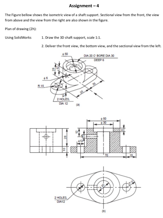 Solved Assignment - 4 The Figure bellow shows the isometric | Chegg.com