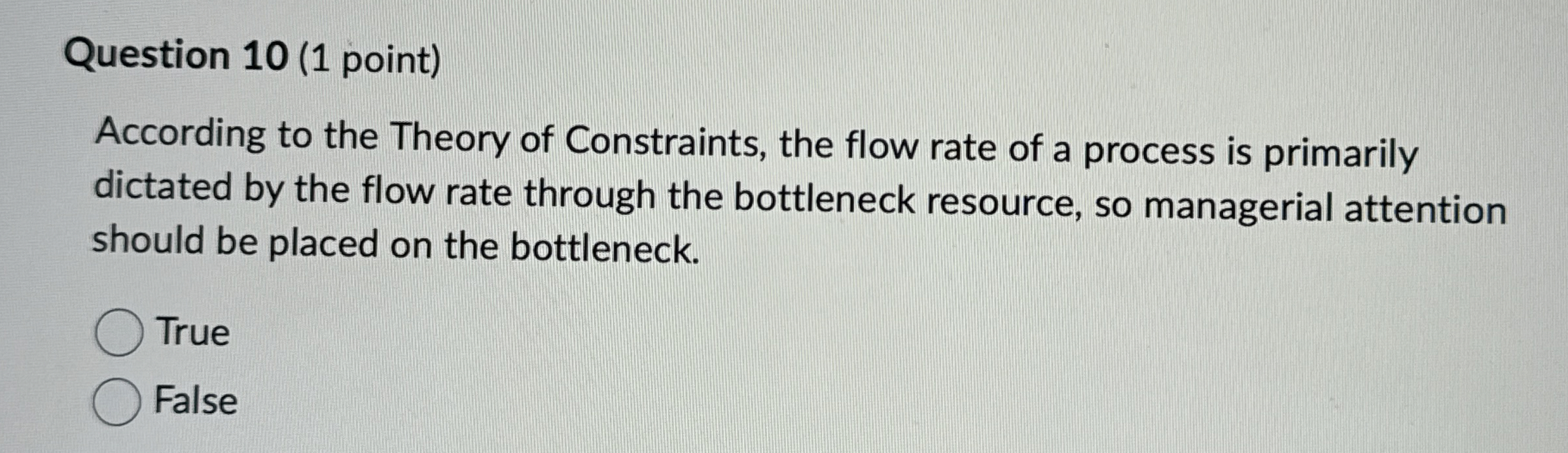 Solved Question 10 (1 ﻿point)According to the Theory of | Chegg.com