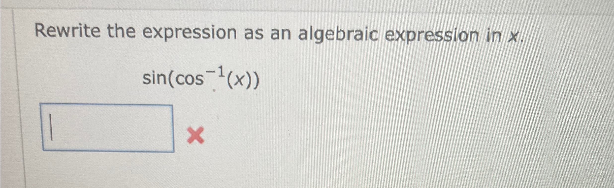 Solved Rewrite the expression as an algebraic expression in | Chegg.com
