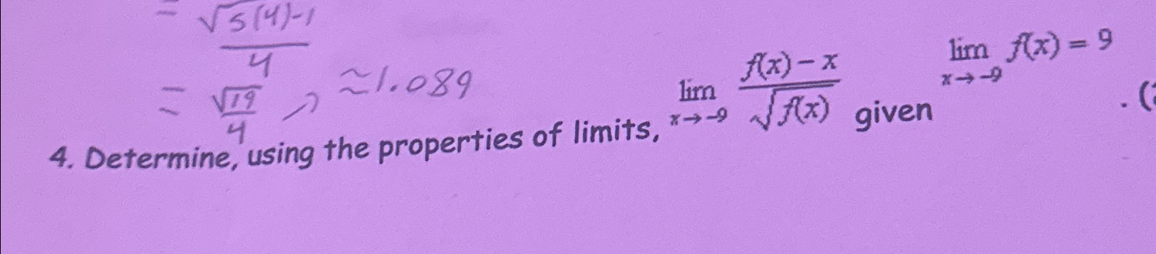 Solved Determine, using the properties of | Chegg.com