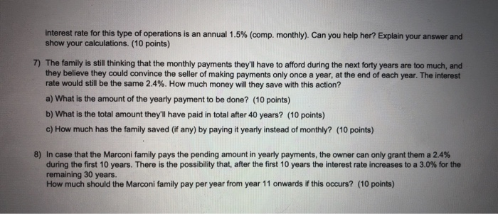 Solved The Marconi family comprising Mrs. Marconi, aged 40, | Chegg.com