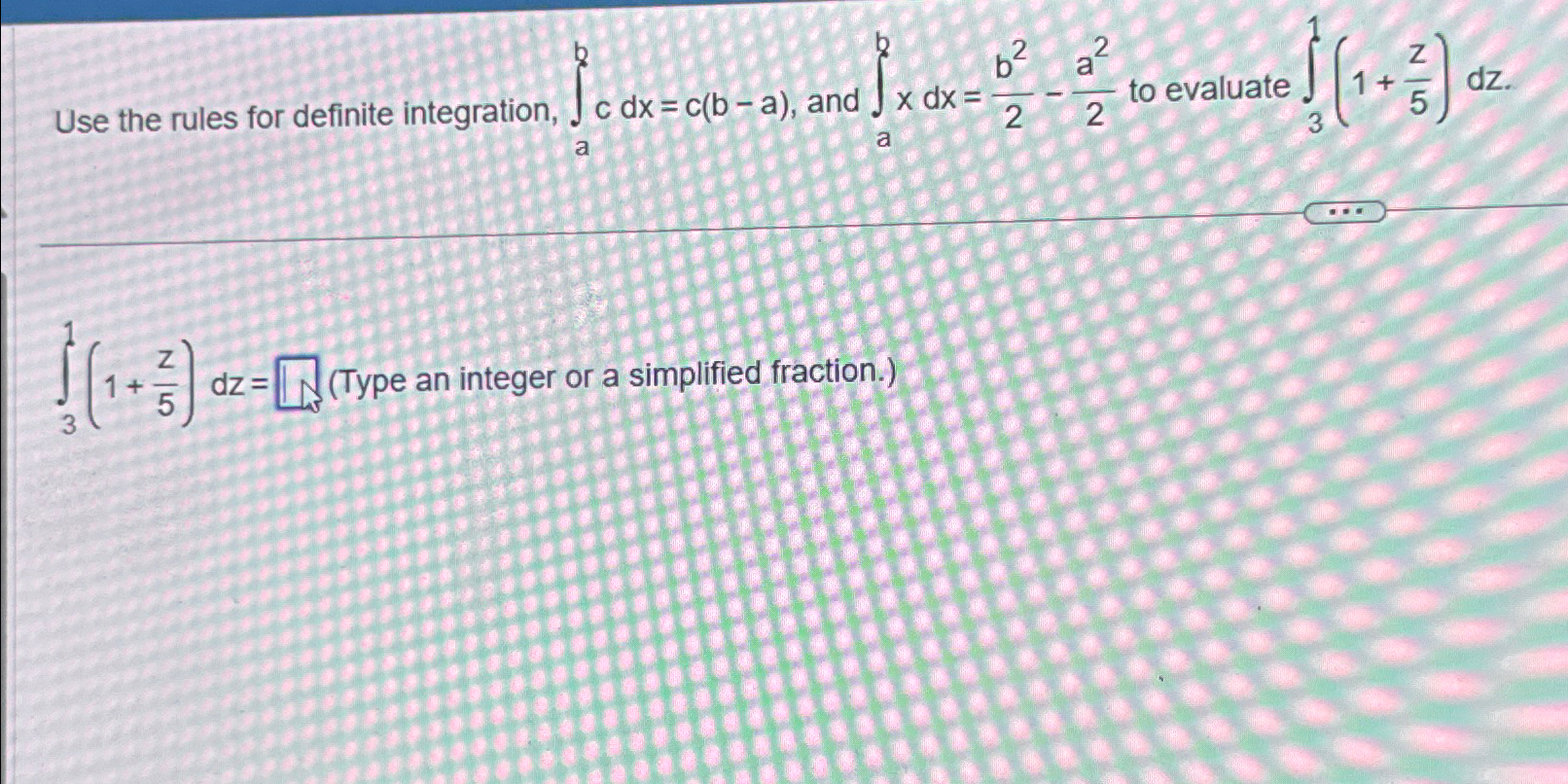 Solved Use the rules for definite integration, | Chegg.com