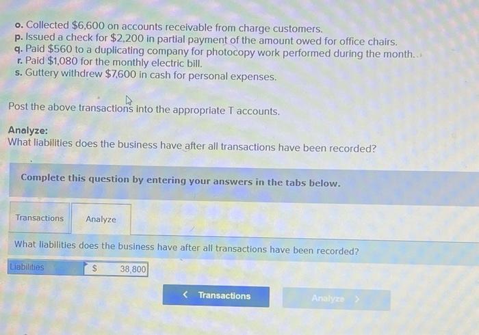 Solved Problem 3.4A (Algo) Using T accounts to record all | Chegg.com