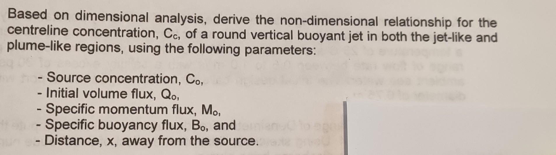 Solved Based on dimensional analysis, derive the | Chegg.com