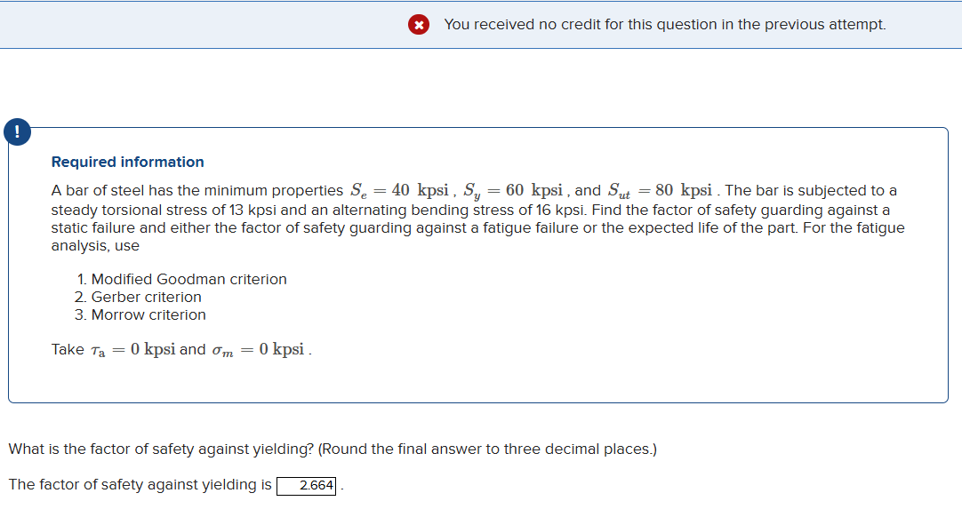 Solved Required informationA bar of ﻿steel has the minimum | Chegg.com