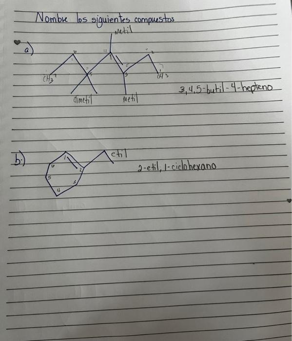 Solved (3) Provide a sustematic name for each of the | Chegg.com
