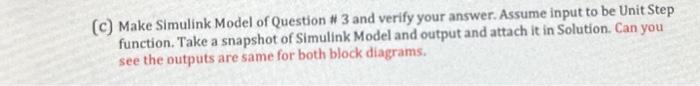 Solved pleae provide with full work amd simulink model for a | Chegg.com Solved pleae provide with full work amd simulink model for a | Chegg.com