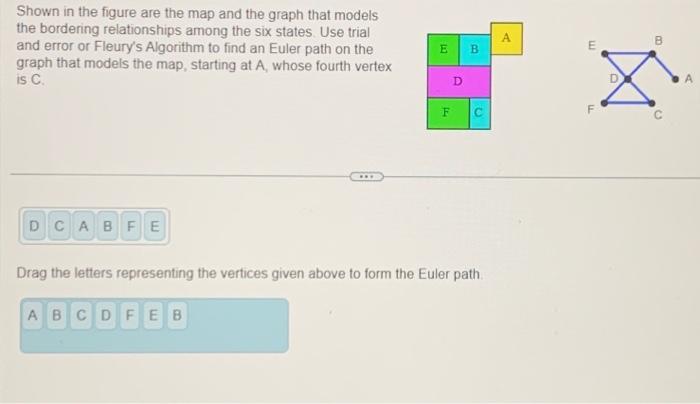 Solved Shown in the figure are the map and the graph that | Chegg.com