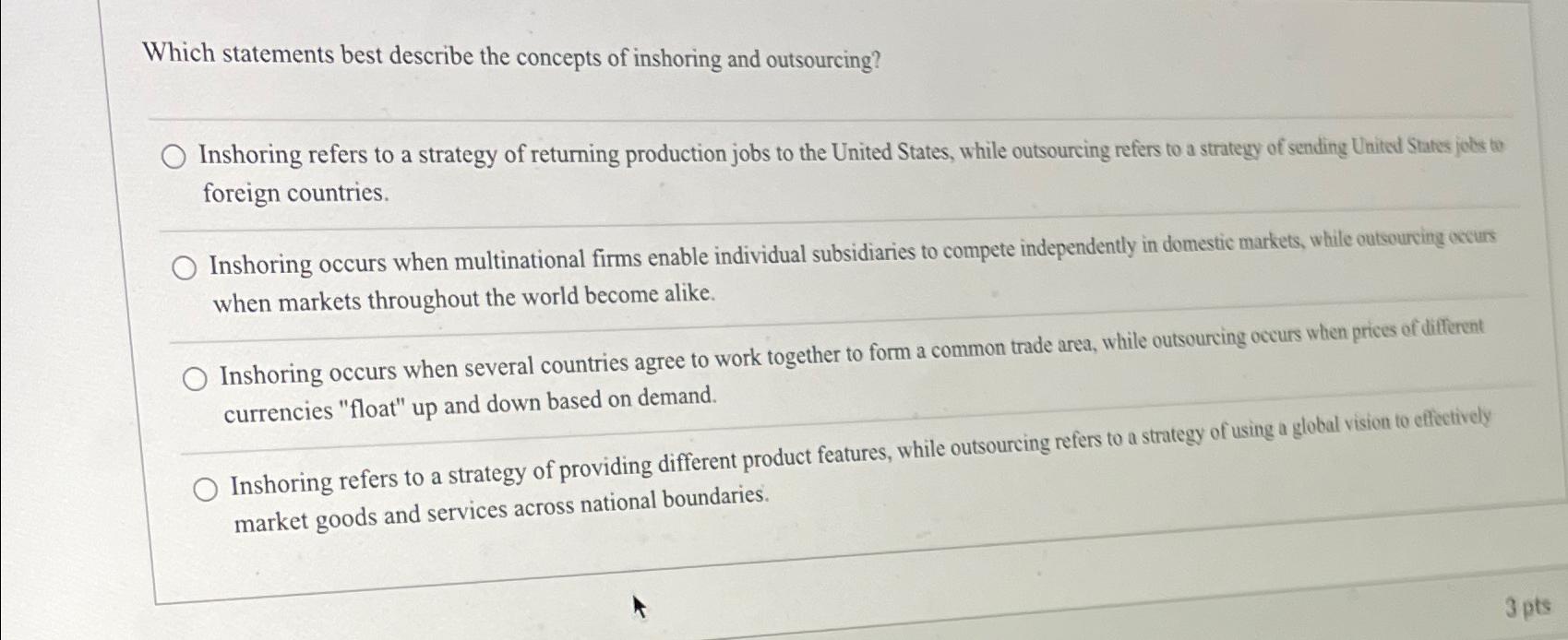 Solved Which statements best describe the concepts of | Chegg.com