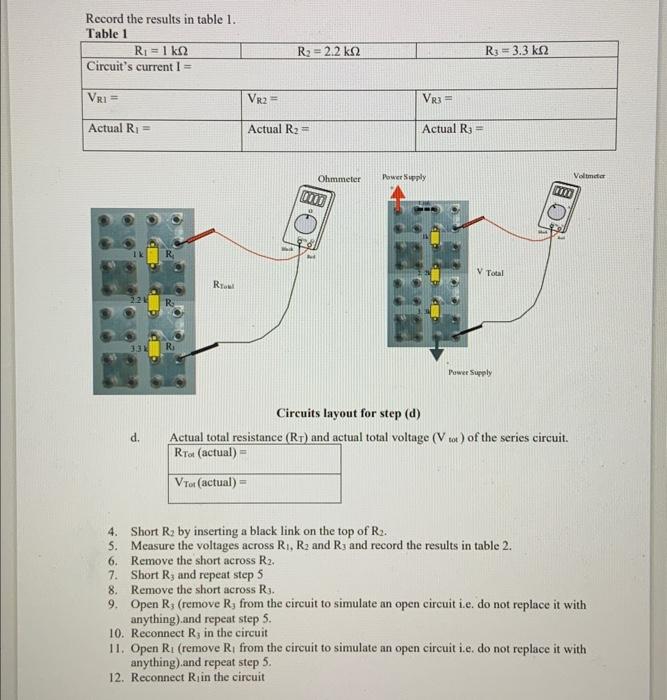 Solved B. Practical tasks Components: Resistors 1kΩ,2.2kΩ | Chegg.com
