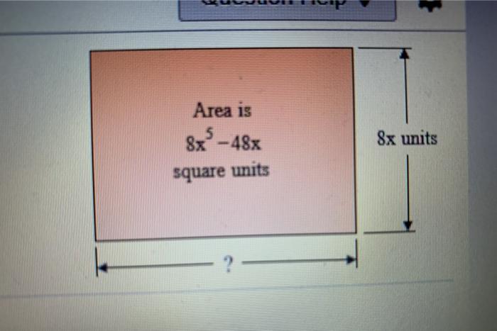 Solved Write an expression for the length of the rectangle. | Chegg.com