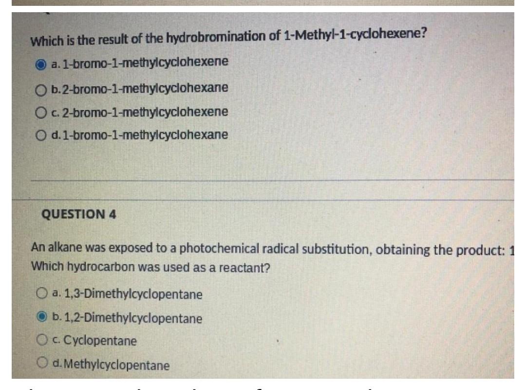 Solved Which is the result of the hydrobromination of | Chegg.com