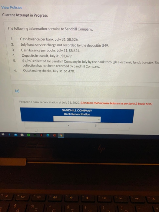Solved View Policies Current Attempt in Progress The | Chegg.com