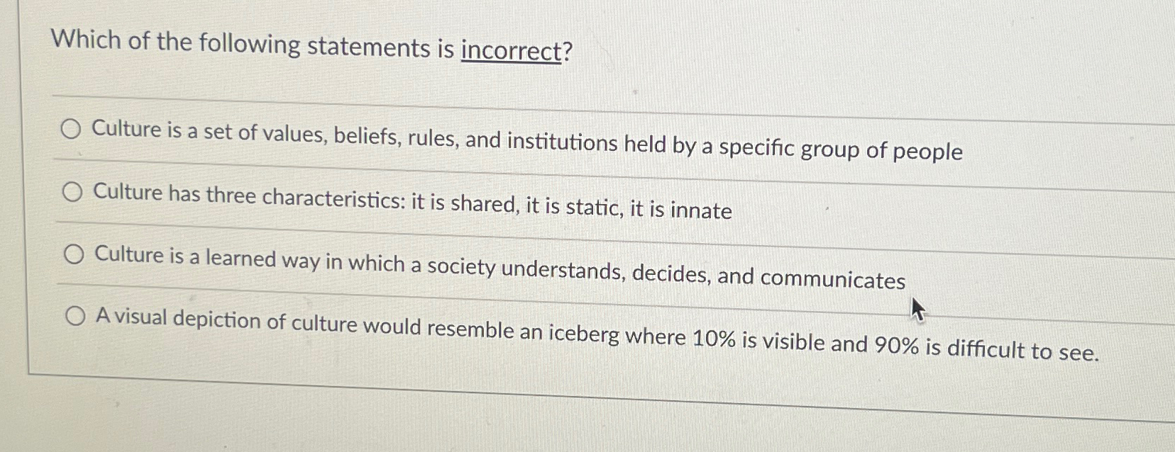 Solved Which of the following statements is | Chegg.com Solved Which of the following statements is | Chegg.com
