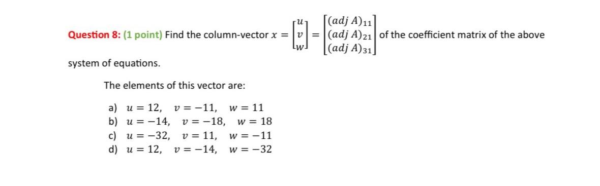 Find the column-vector | Chegg.com