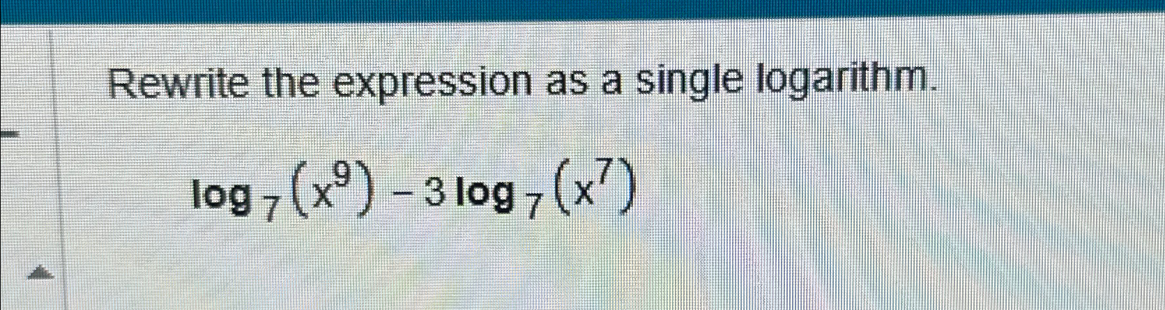 Solved Rewrite the expression as a single | Chegg.com
