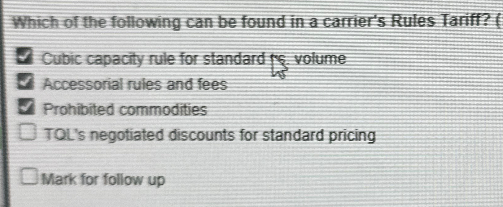 Solved Which of the following can be found in a carrier's | Chegg.com