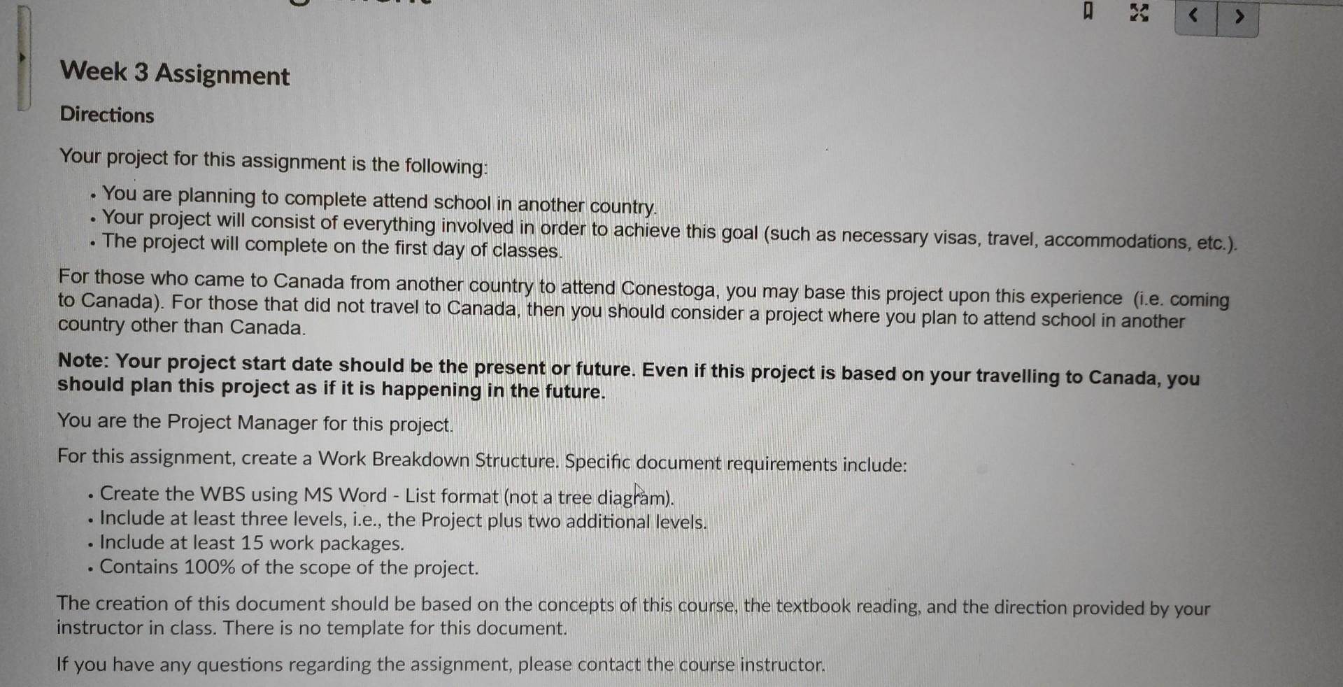 Solved Directions Your project for this assignment is the | Chegg.com