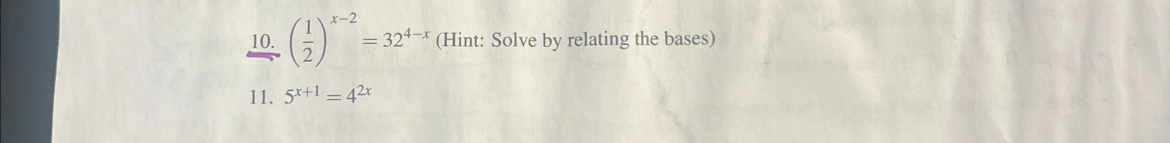 Solved (12)x-2=324-x (Hint: Solve by relating the bases) | Chegg.com