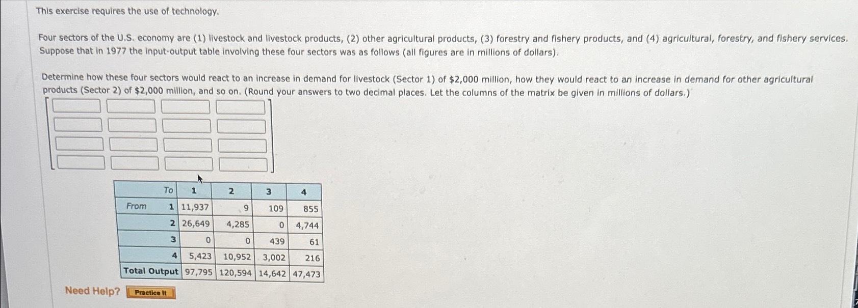 Solved This exercise requires the use of technology. Suppose | Chegg.com