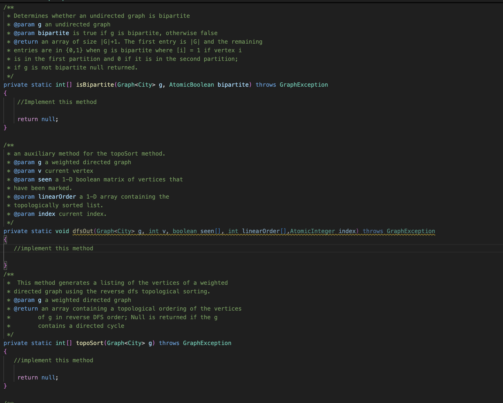 Solved /*** ﻿Determines whether an undirected graph is | Chegg.com