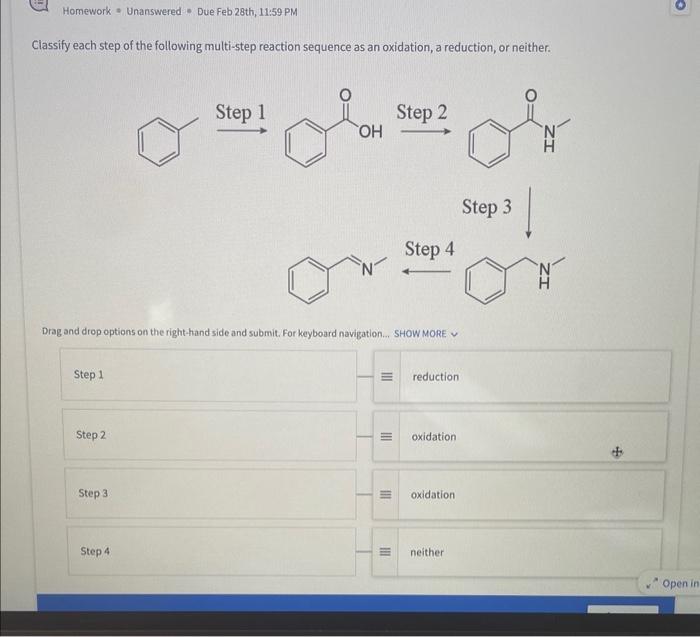 Solved Classify each step of the following multi-step | Chegg.com