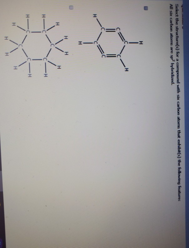 Solved Select the structure(s) for a compound with six | Chegg.com