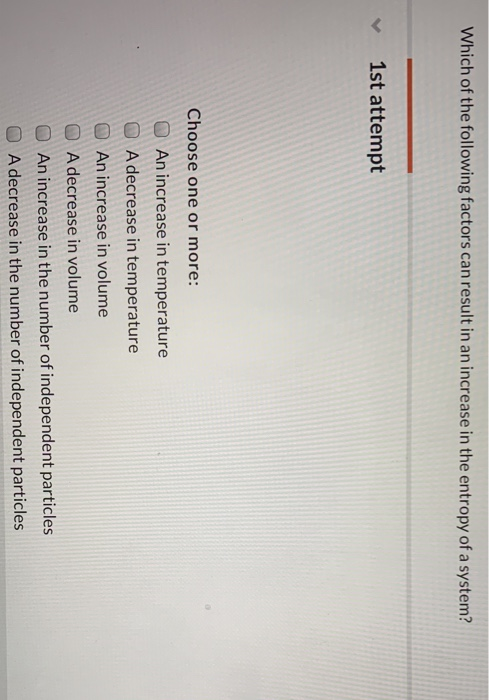 Solved Which of the following factors can result in an | Chegg.com