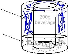 Solved The figure below shows a "self-cooling" beverage | Chegg.com